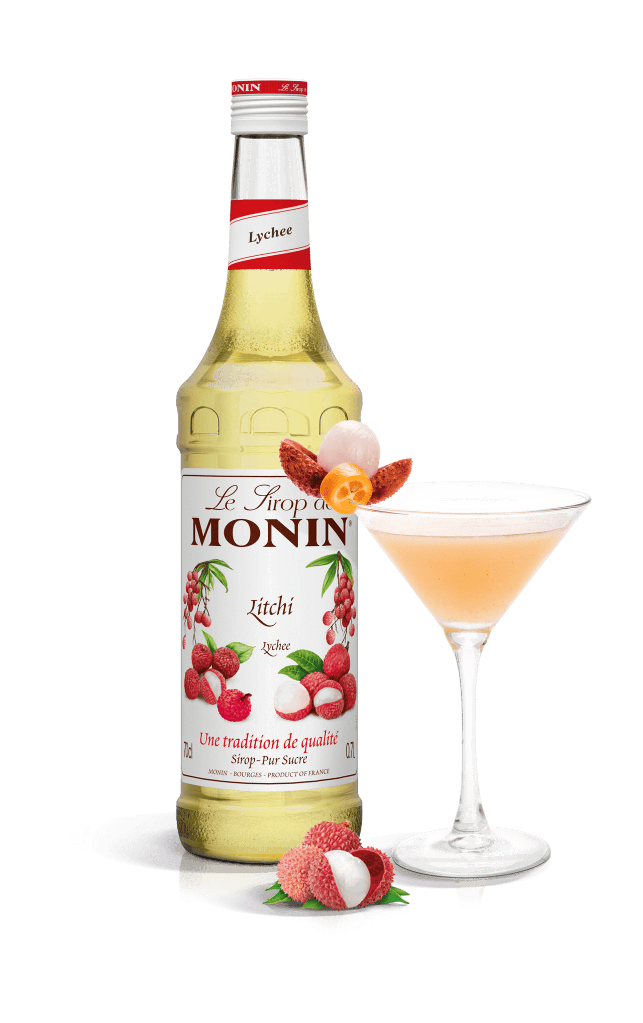 Monin Lychee Syrup 70cl | Love Tiki | Drink Flavourings