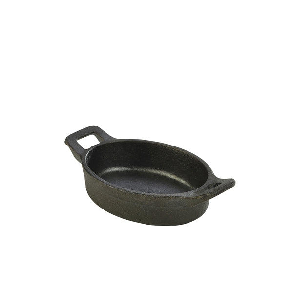 Mini Cast Iron Oval Eared Dish 12 x 9 x 3cm | Love Tiki