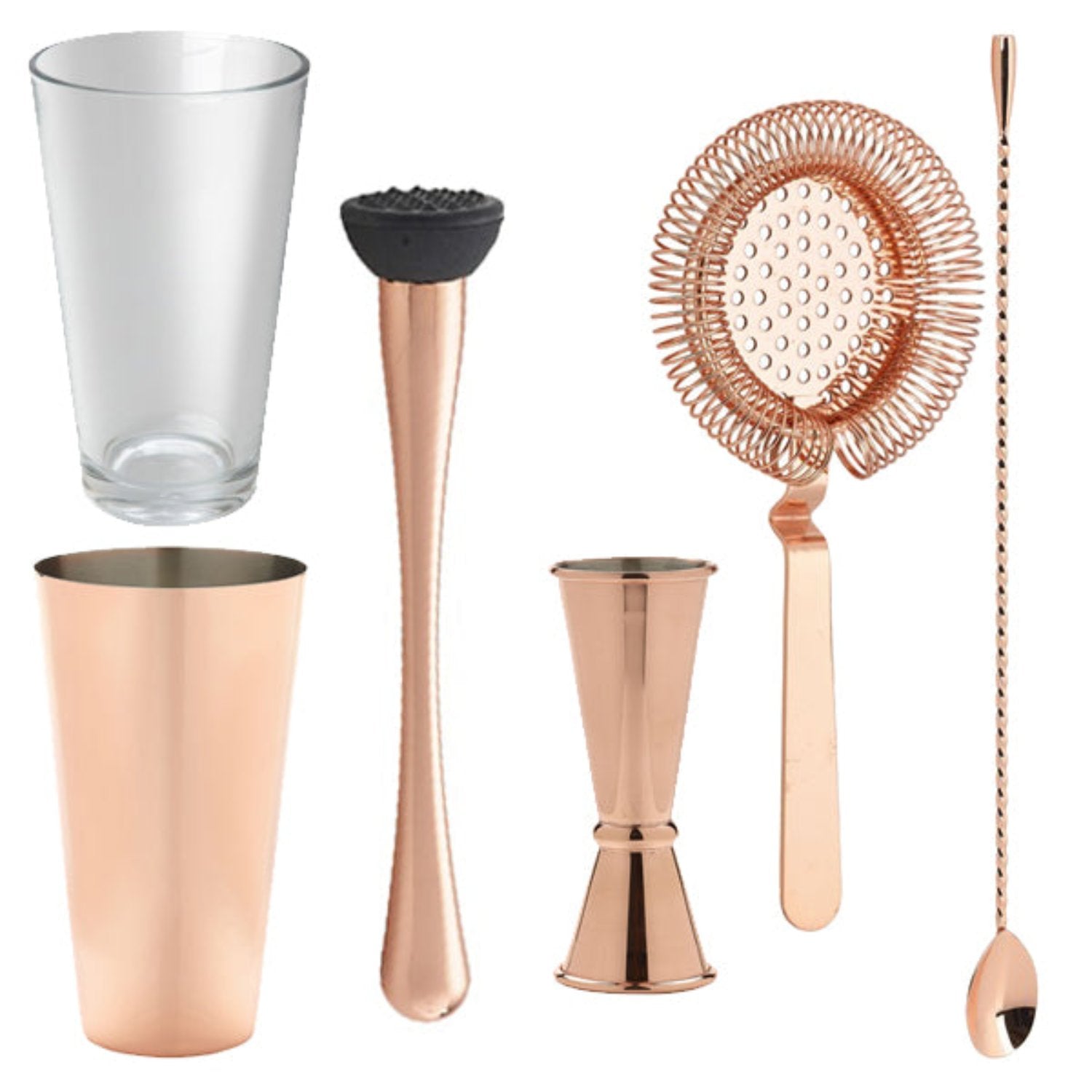 Copper Cocktail Serving Set - 6 Piece – Love Tiki