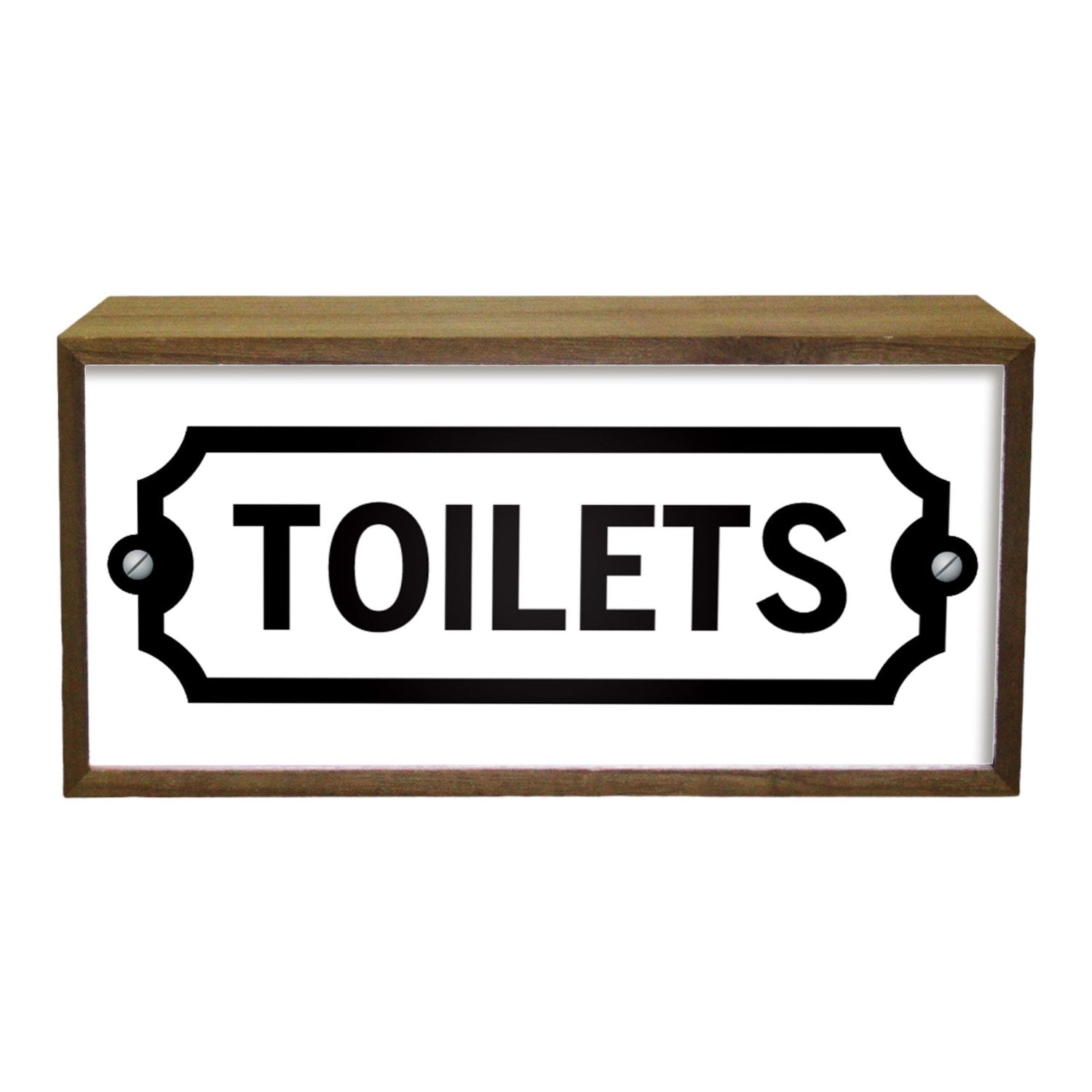 Light Box Toilets Sign | Bar Signs | Love Tiki