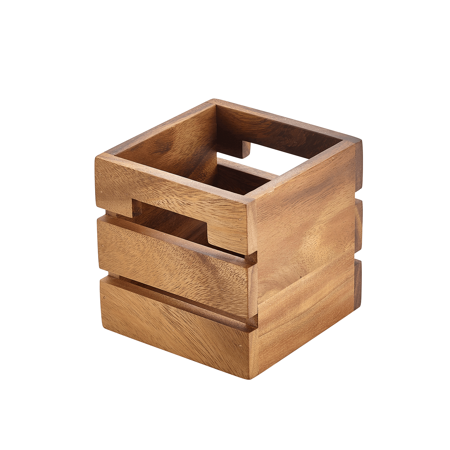 Genware Acacia Wood Box/Riser 12cm - Pack 1 | Love Tiki