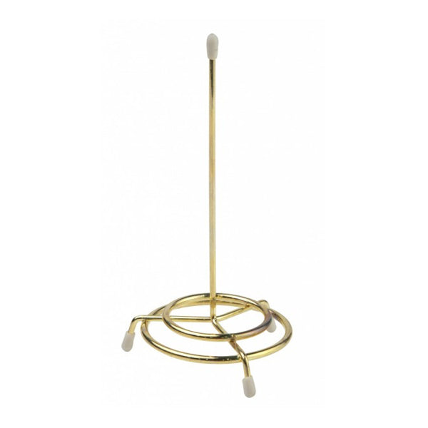 Cheque Spindle Brass Plated 6.5 Inch High | Love Tiki